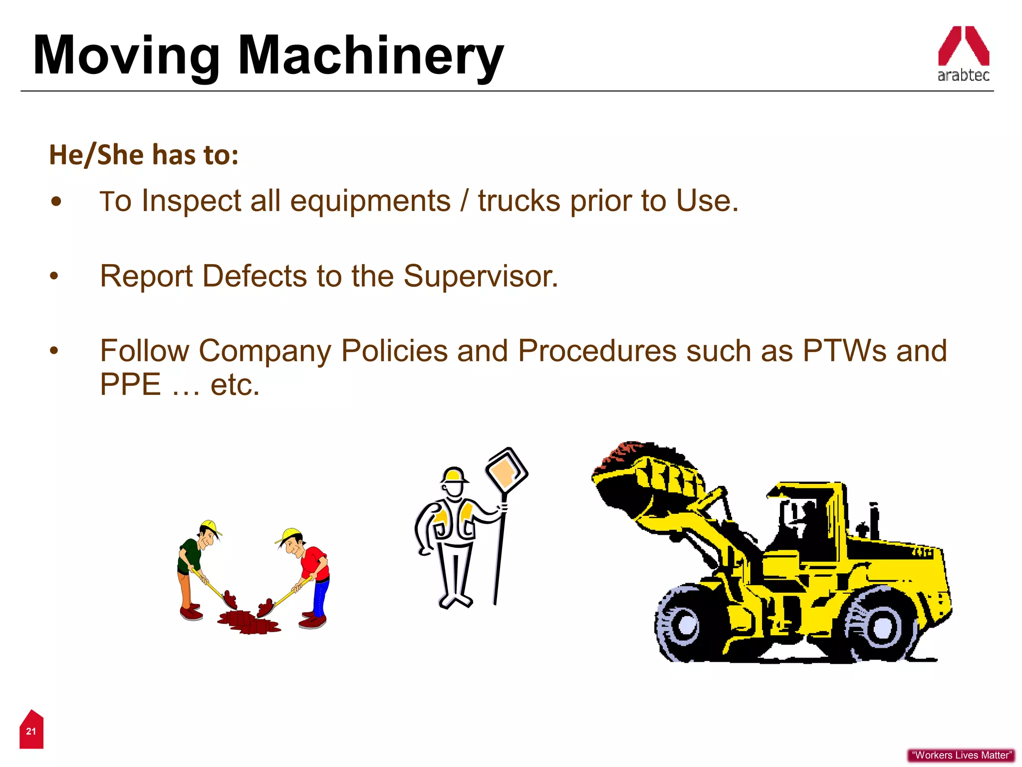 Arabtec safety man and machine presentation june 2019 rev-1 | PPTX