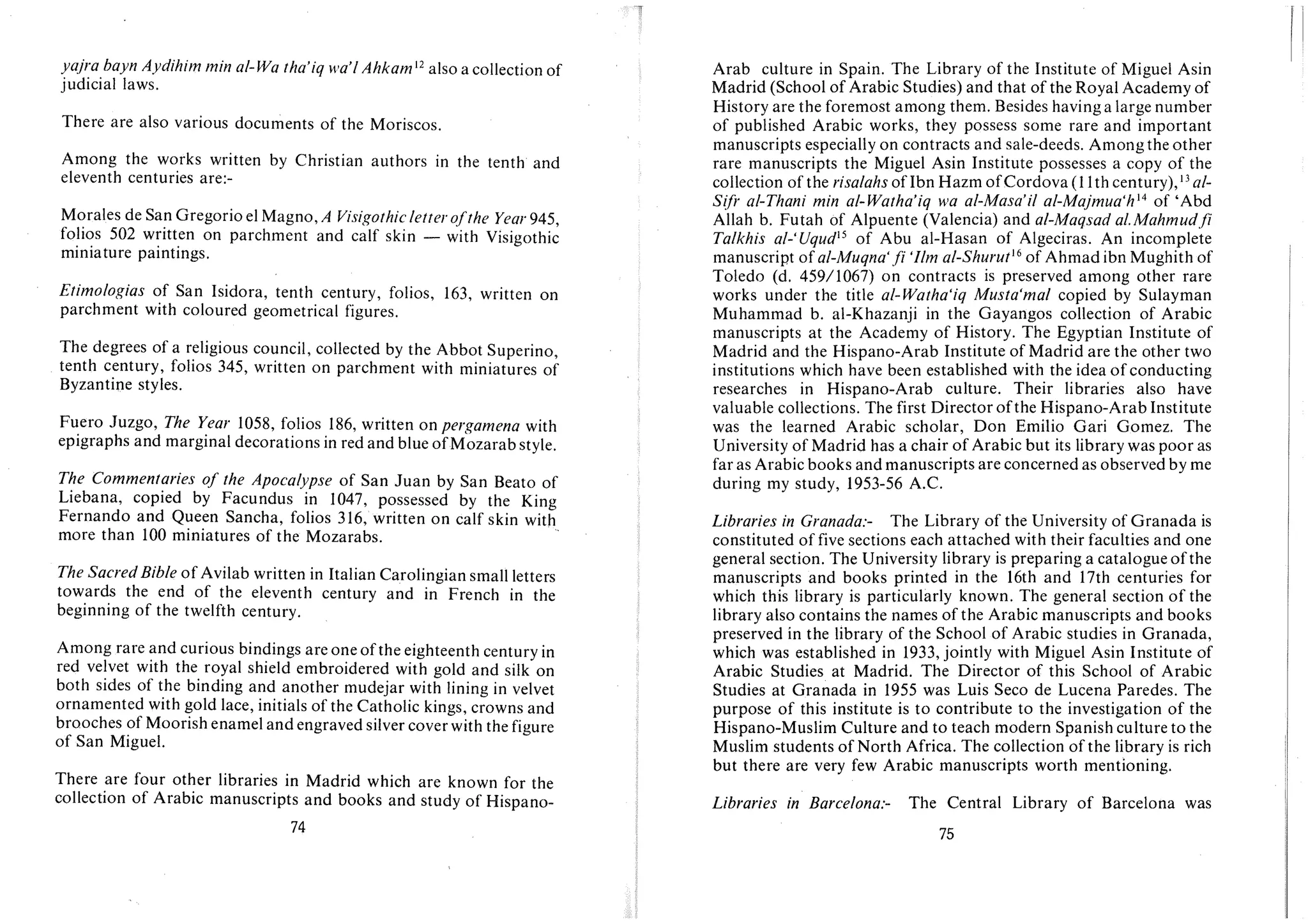 Arab writing and arab libraries imamuddin | PDF