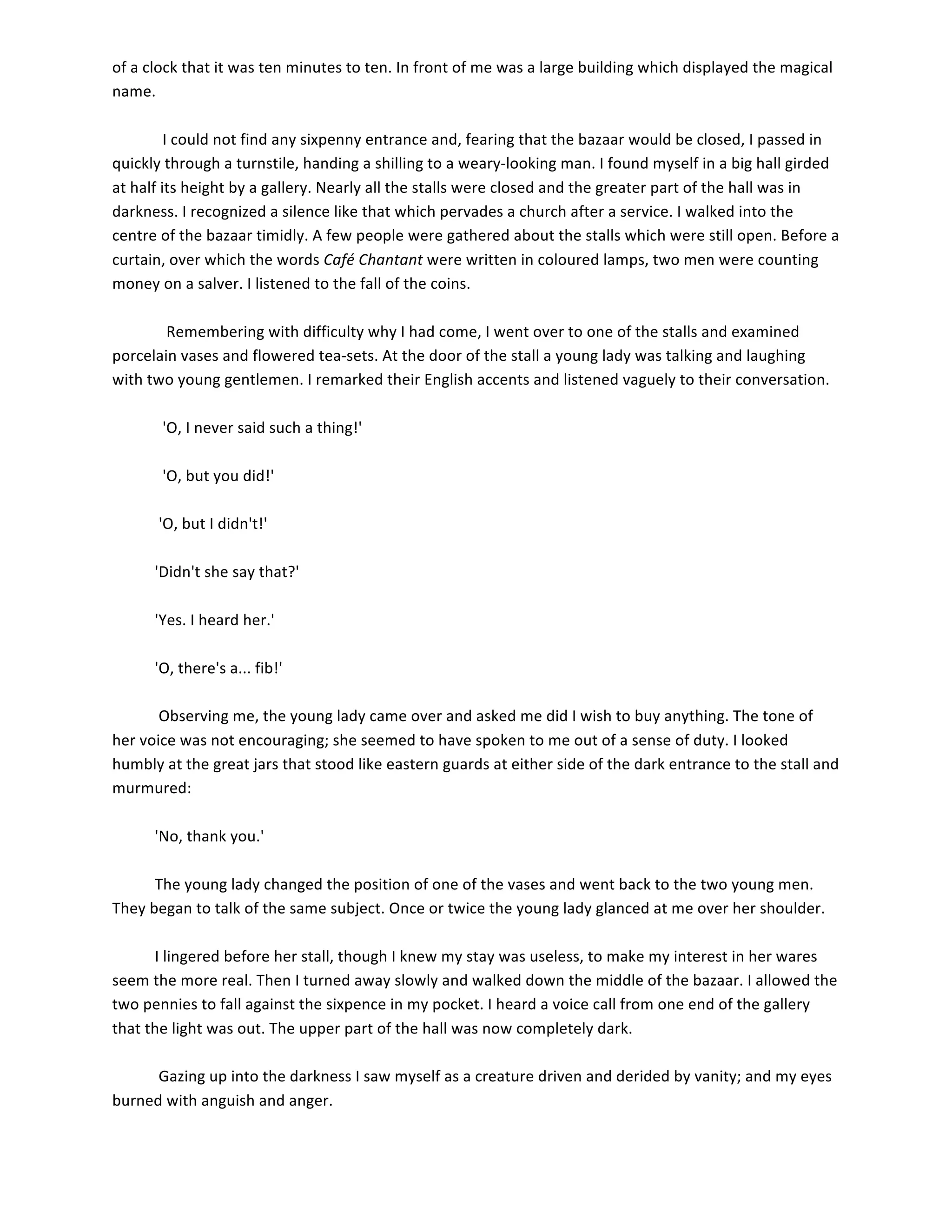 Araby -james joyce | PDF