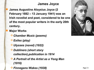 Araby by James Joyce Prepared by Kaushal Desai | PPT