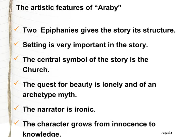 Araby by James Joyce Prepared by Kaushal Desai | PPT