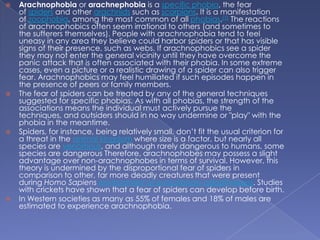Aracnofobic | PPTX