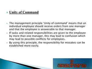 14 principles of management for class 12Aradhana gajendra kochar | PPT