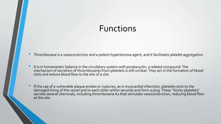 Thromboxane | PPTX