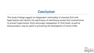 Relationship between serum uric acid and hypertension | PPTX