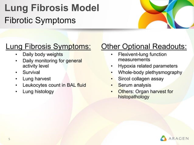 Lung Fibrosis Model Representative Studies by Aragen Bioscience | PDF