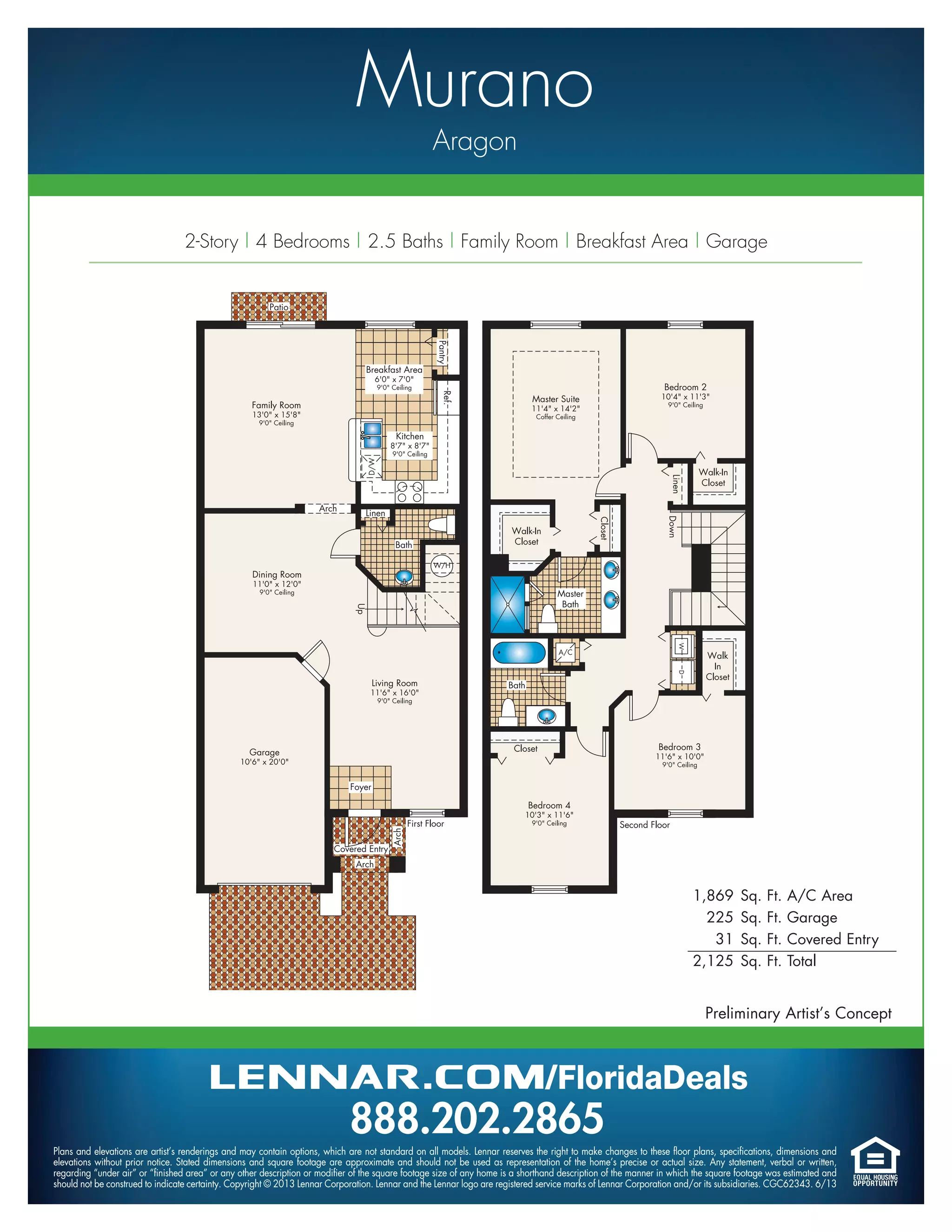 Aragon by Lennar Homes - Town home floorplans | PDF