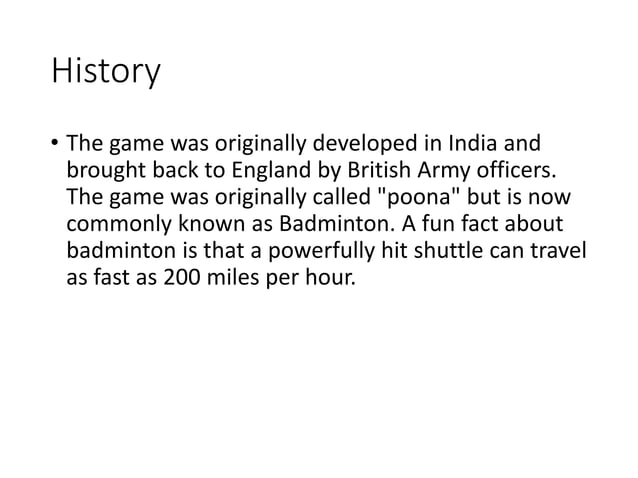 badminton court and it's rules fouls and | PPT