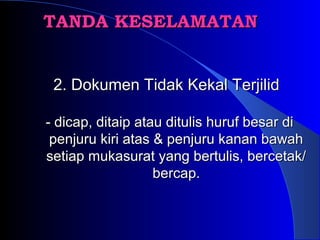 Arahan keselamatan | PPT