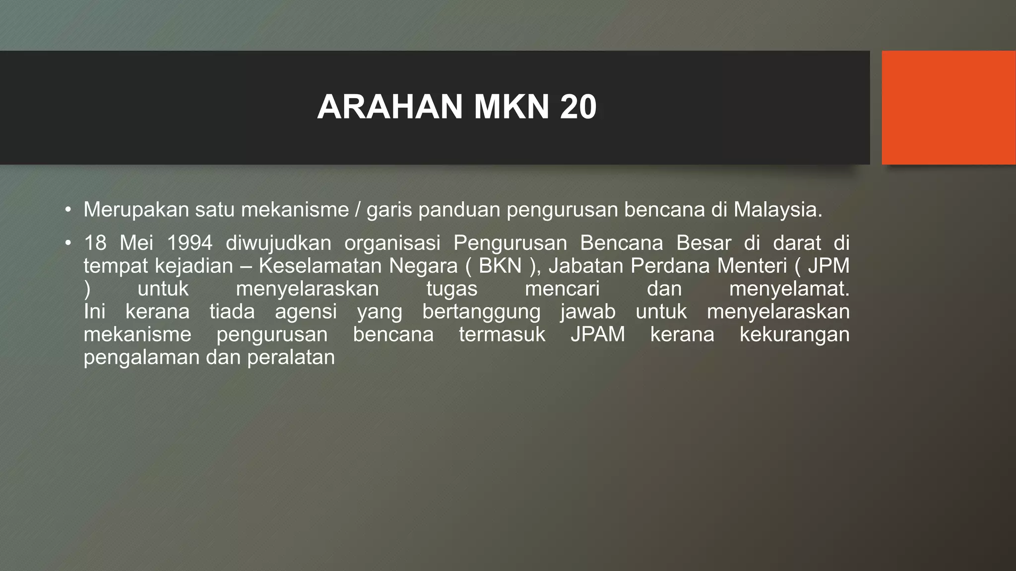 Arahan mkn 20 | PPTX