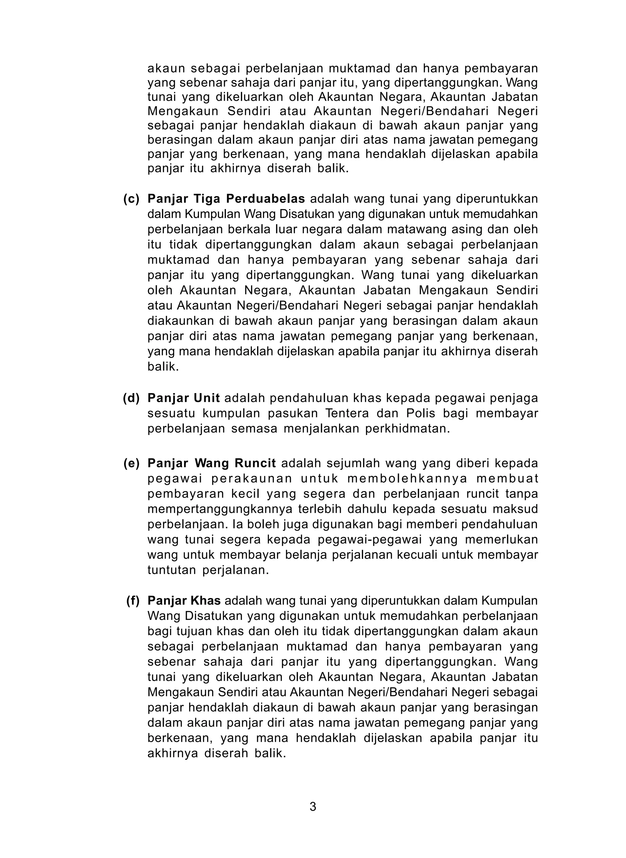 Arahan perbendaharaan | PDF