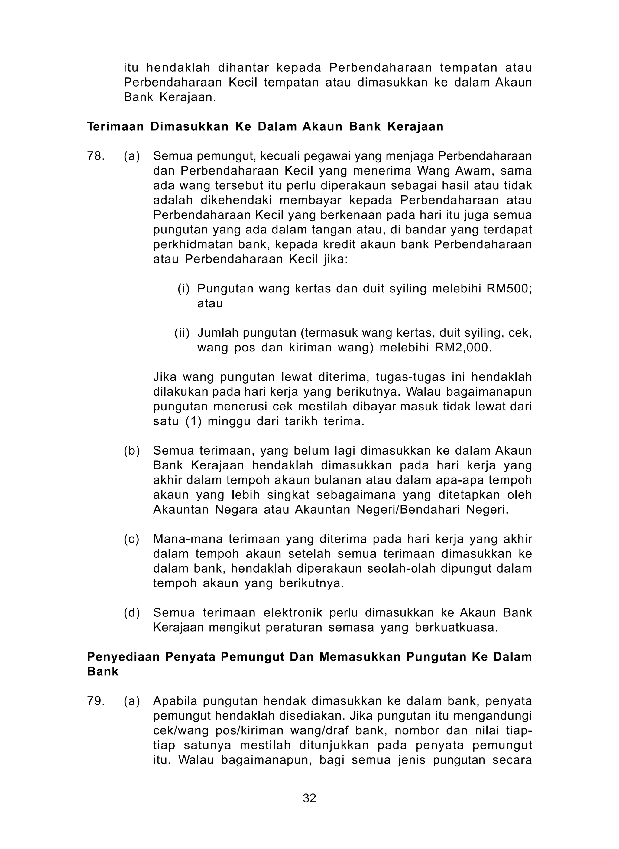 Arahan perbendaharaan | PDF