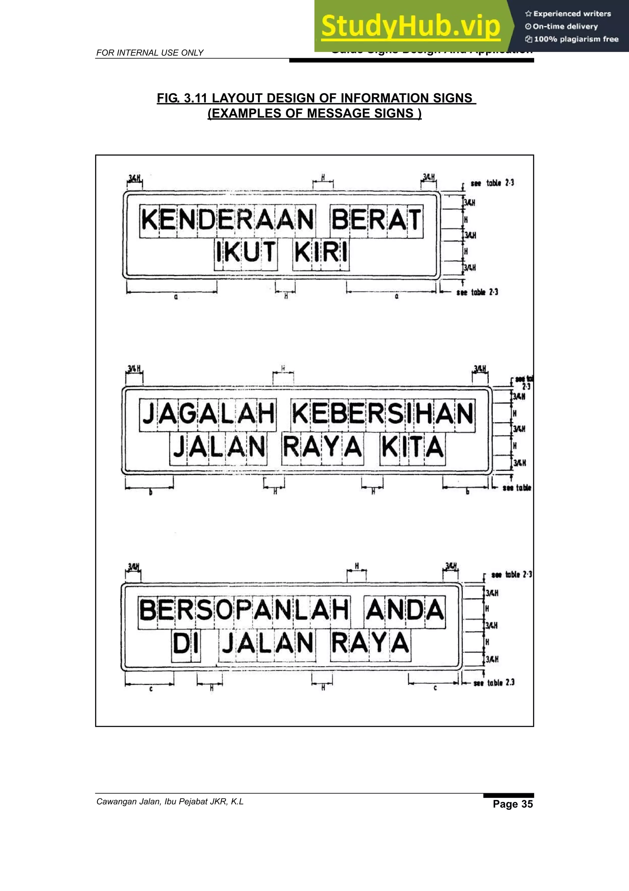 ARAHAN TEKNIK (JALAN) 2E 87 GUIDE SIGNS DESIGN AND APPLICATION JABATAN ...
