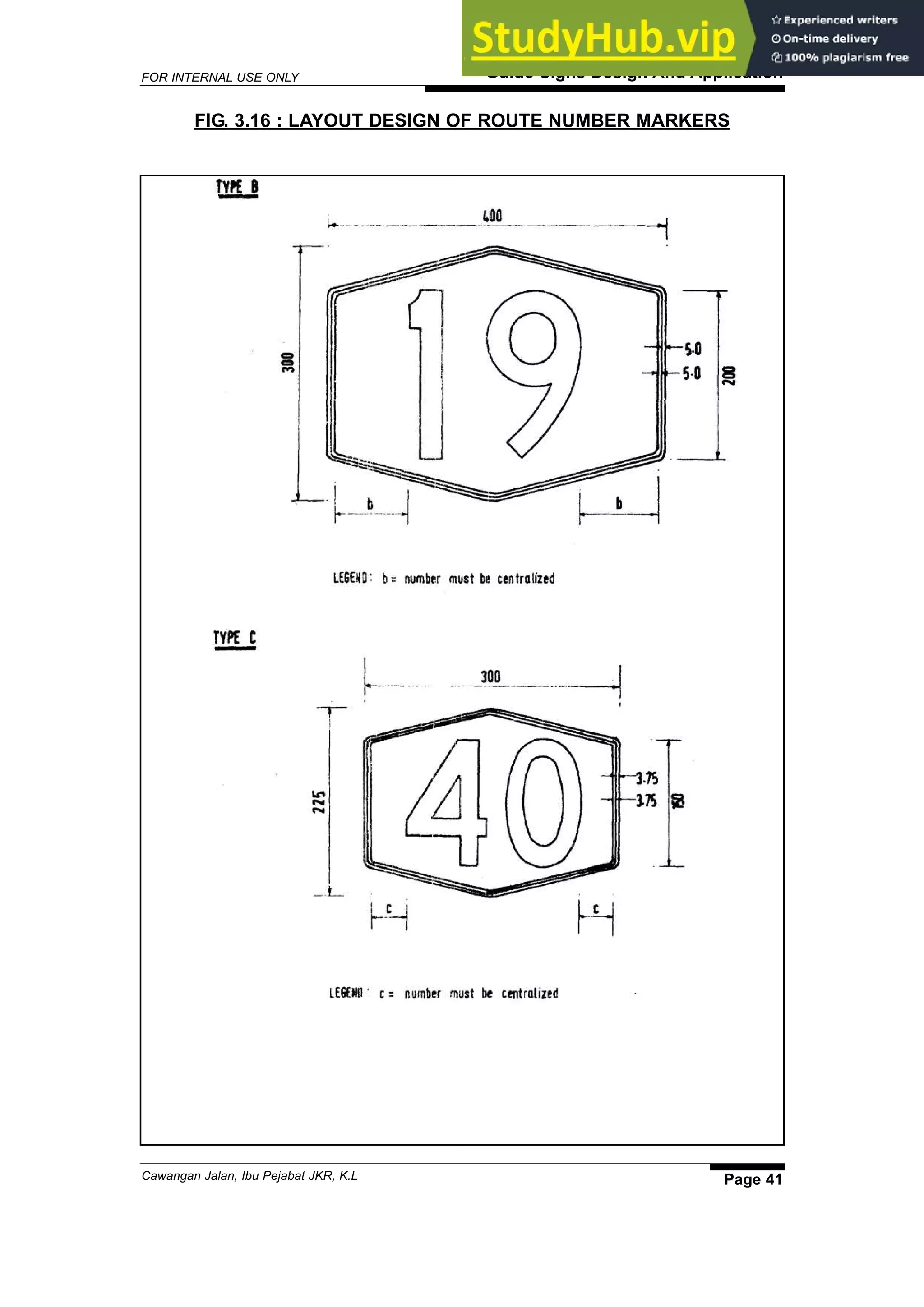ARAHAN TEKNIK (JALAN) 2E 87 GUIDE SIGNS DESIGN AND APPLICATION JABATAN ...