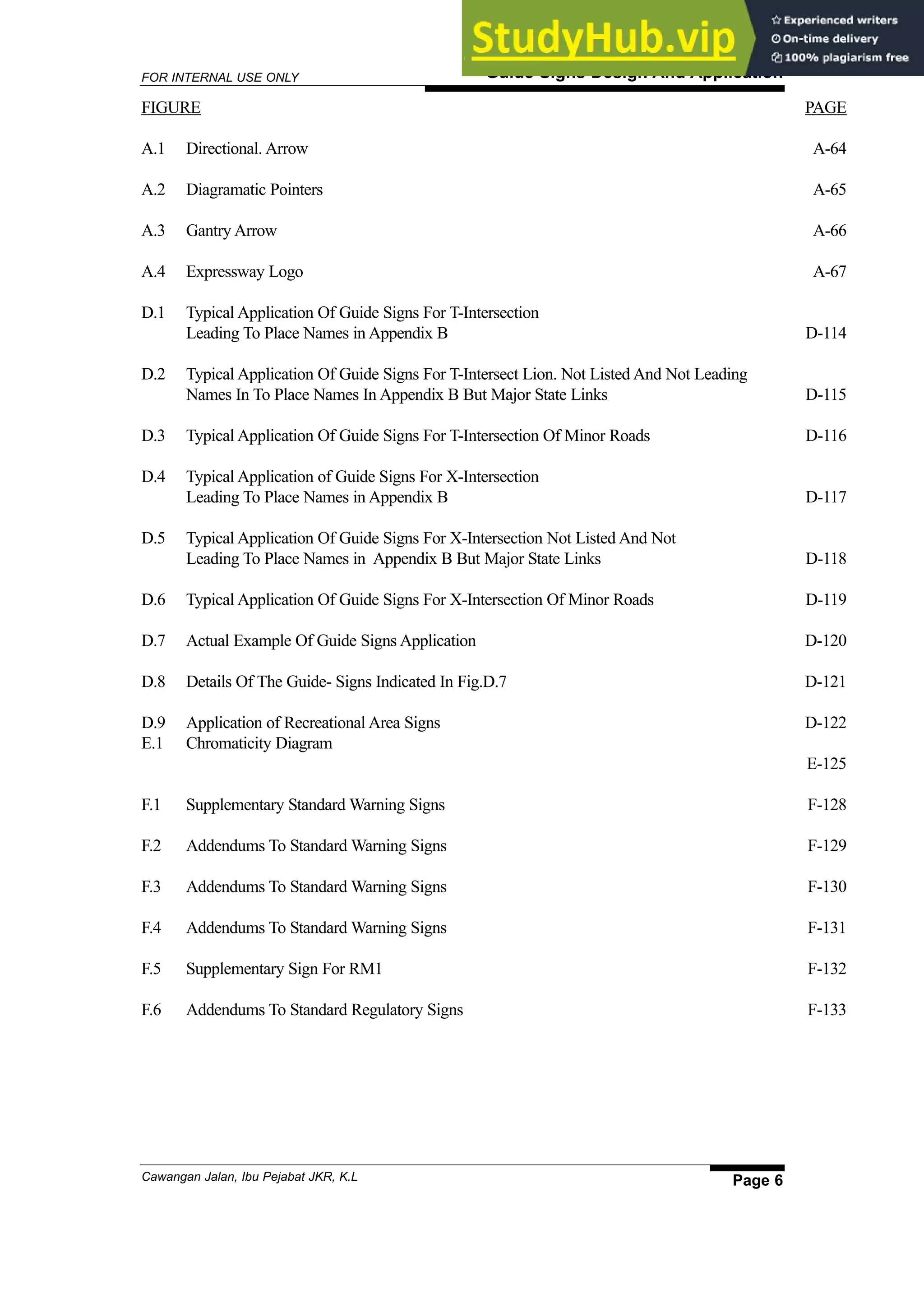 ARAHAN TEKNIK (JALAN) 2E 87 GUIDE SIGNS DESIGN AND APPLICATION JABATAN ...