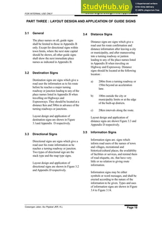 ARAHAN TEKNIK (JALAN) 2E 87 GUIDE SIGNS DESIGN AND APPLICATION JABATAN ...