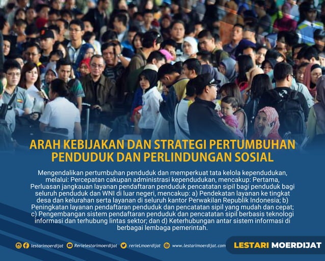 Arah Kebijakan dan Strategi Pertumbuhan Penduduk dan Perlindungan Sosial | PPT