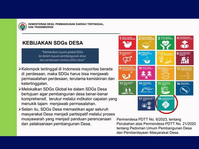 ARAH KEBIJAKAN PEMBANGUNAN D DESA 2024 BERDASARKAN SDGs.pptx