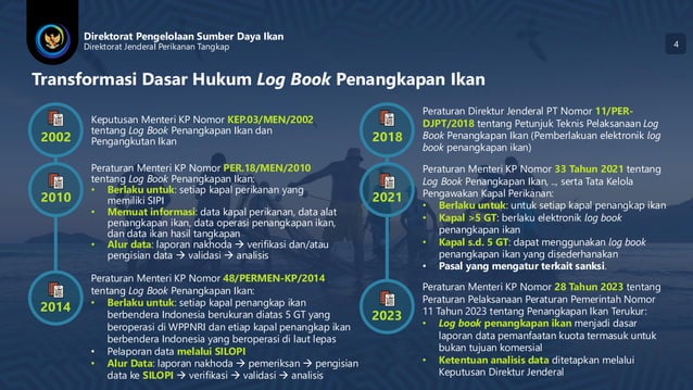 Arah Kebijakan Penerapan Log Book Penangkapan Ikan dalam mendukung PIT ...