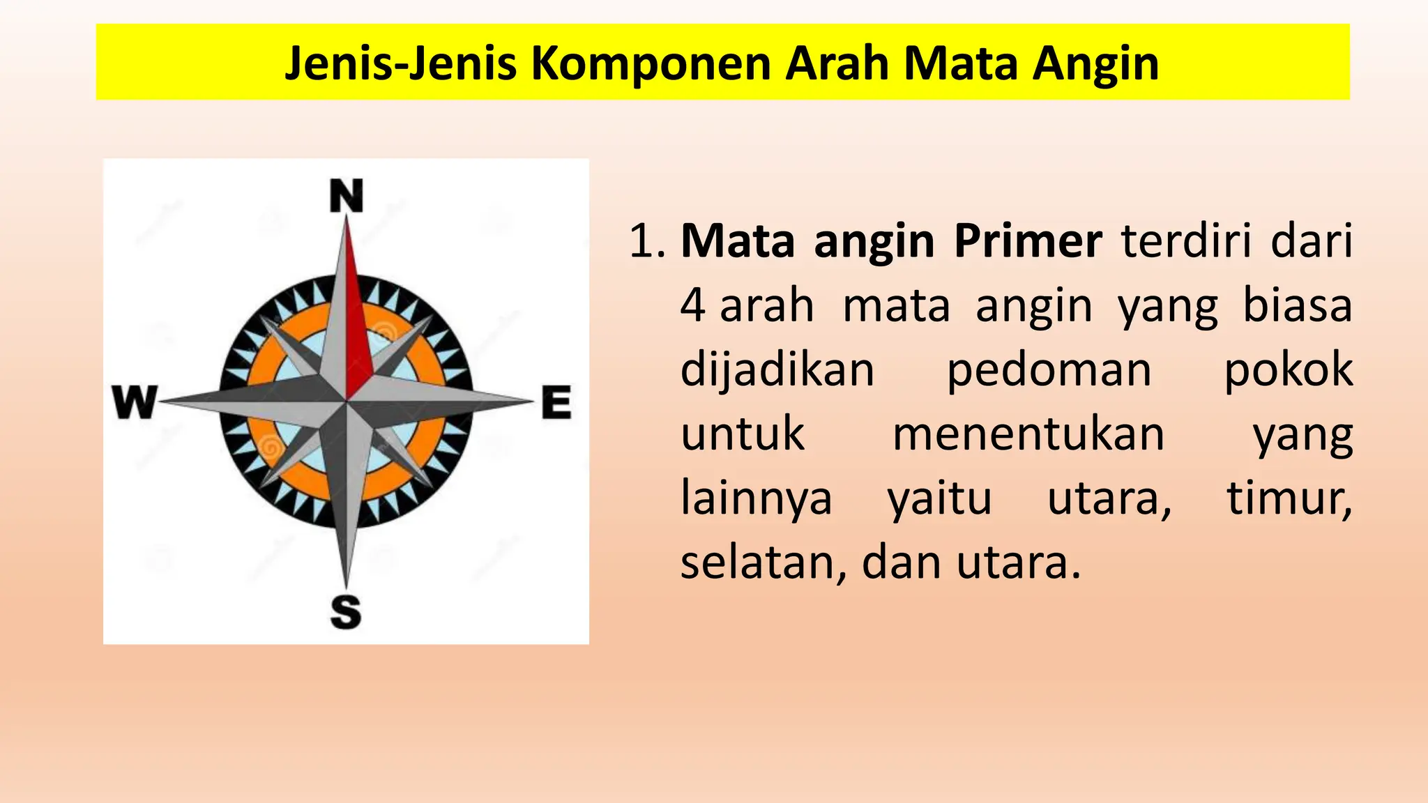 Arah Mata Angin Arah Mata Angin Arah Mata Angin | PPTX