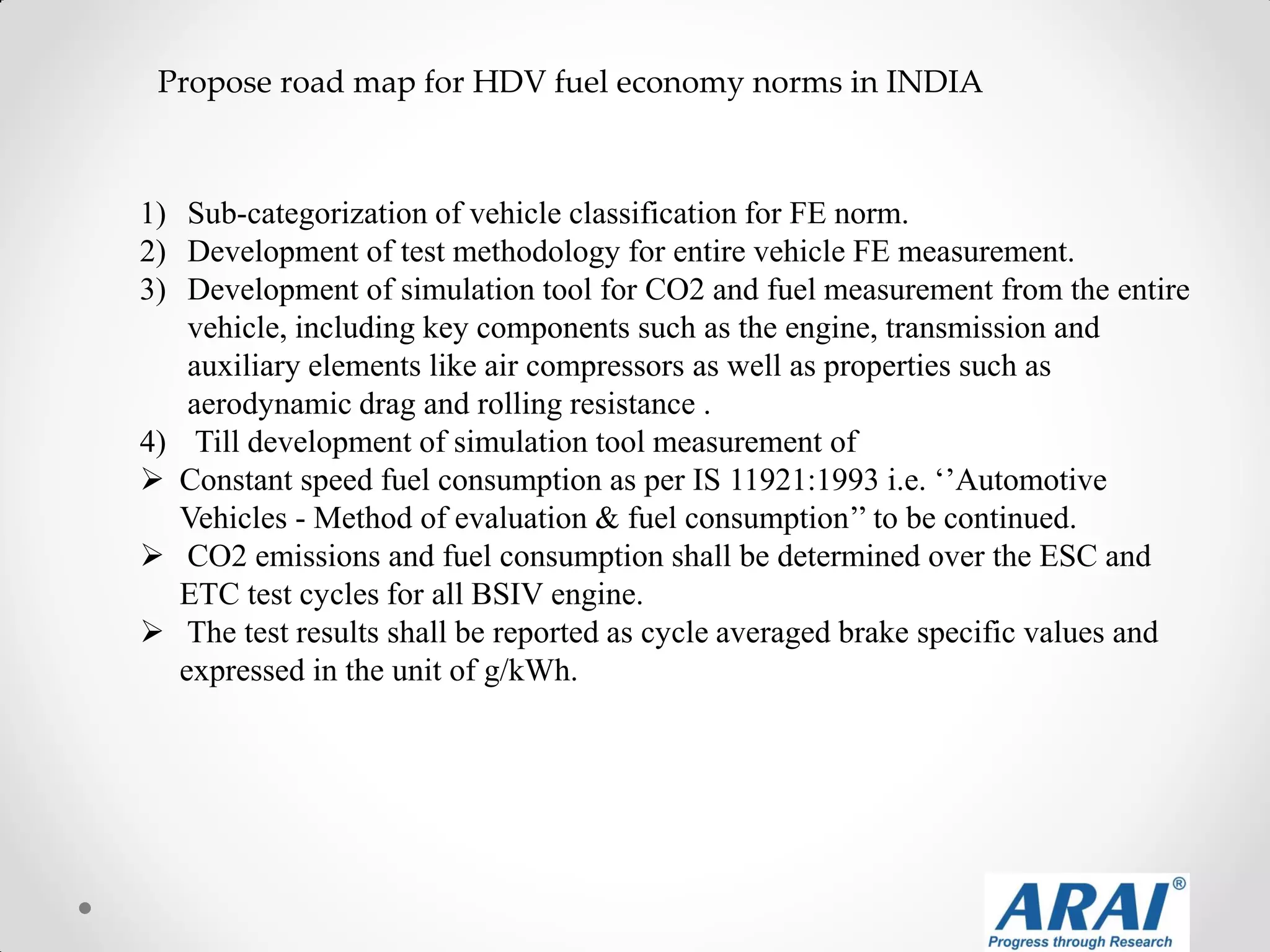 Arai emission testing | PDF