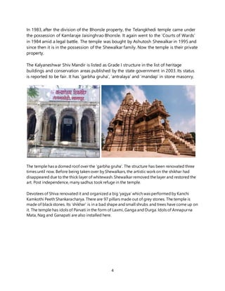 A railing of Hindu temples | DOCX