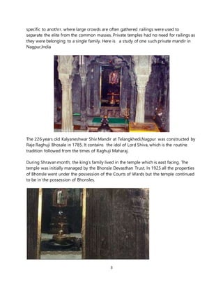 A railing in hindu temples | DOCX