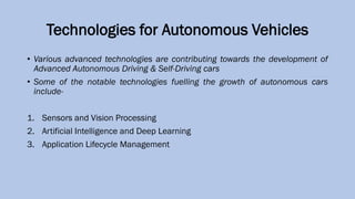 Key Technologies Impacting Autonomous Driving | PPT