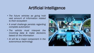 Key Technologies Impacting Autonomous Driving | PPT