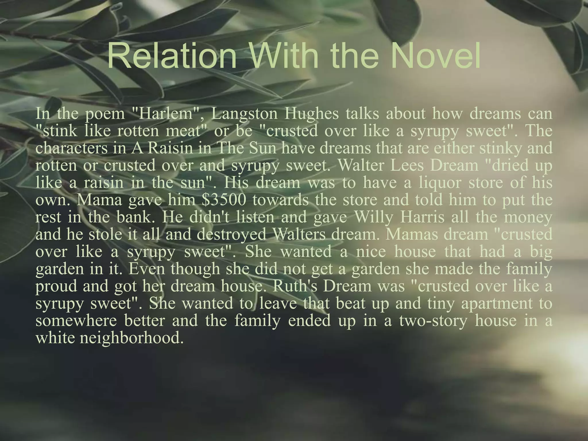 A Raisin in the Sun | PPTX