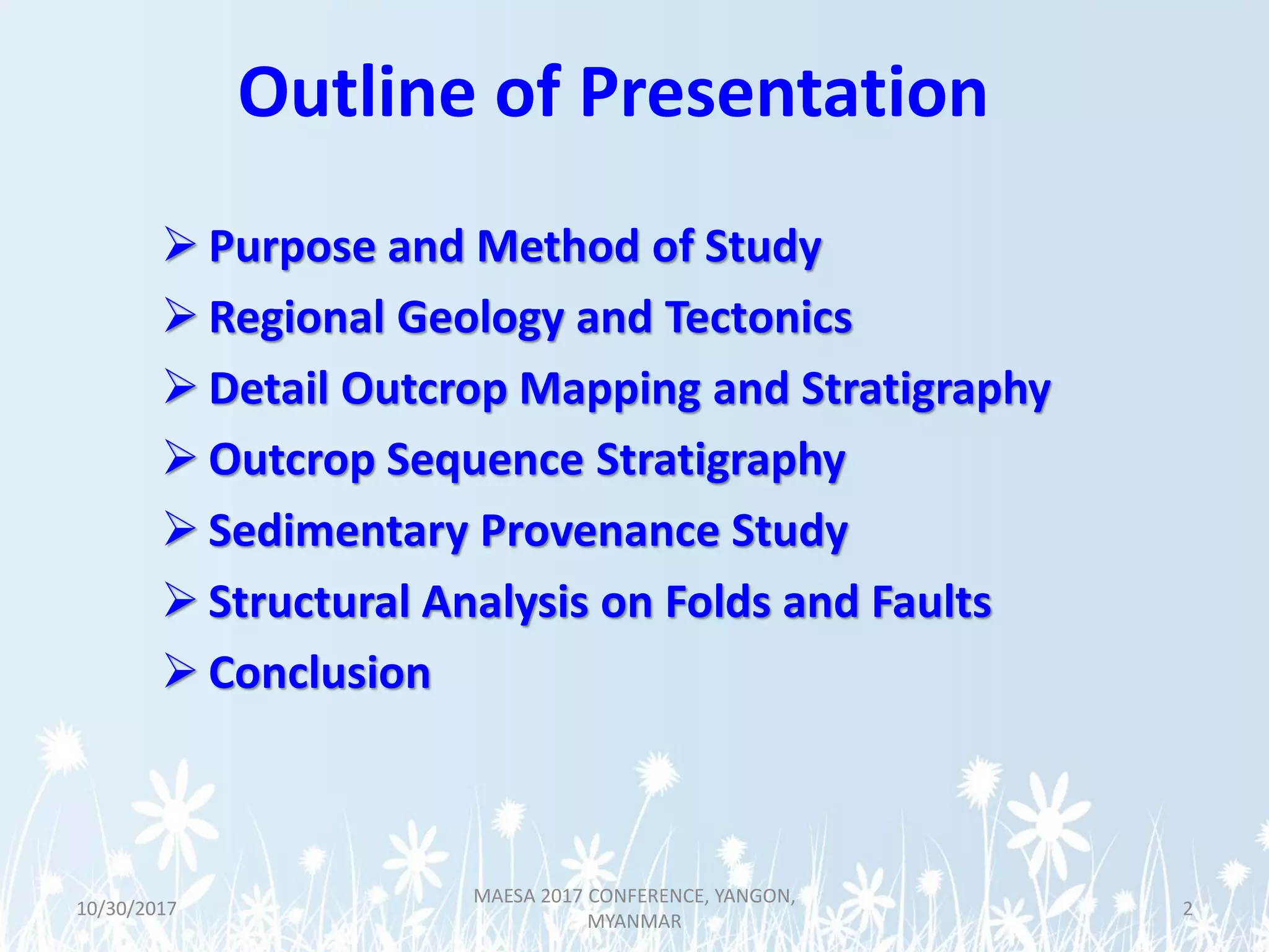 Arakan coastal ranges, kyi khin & and khin zaw, 2017.pptx | PPT