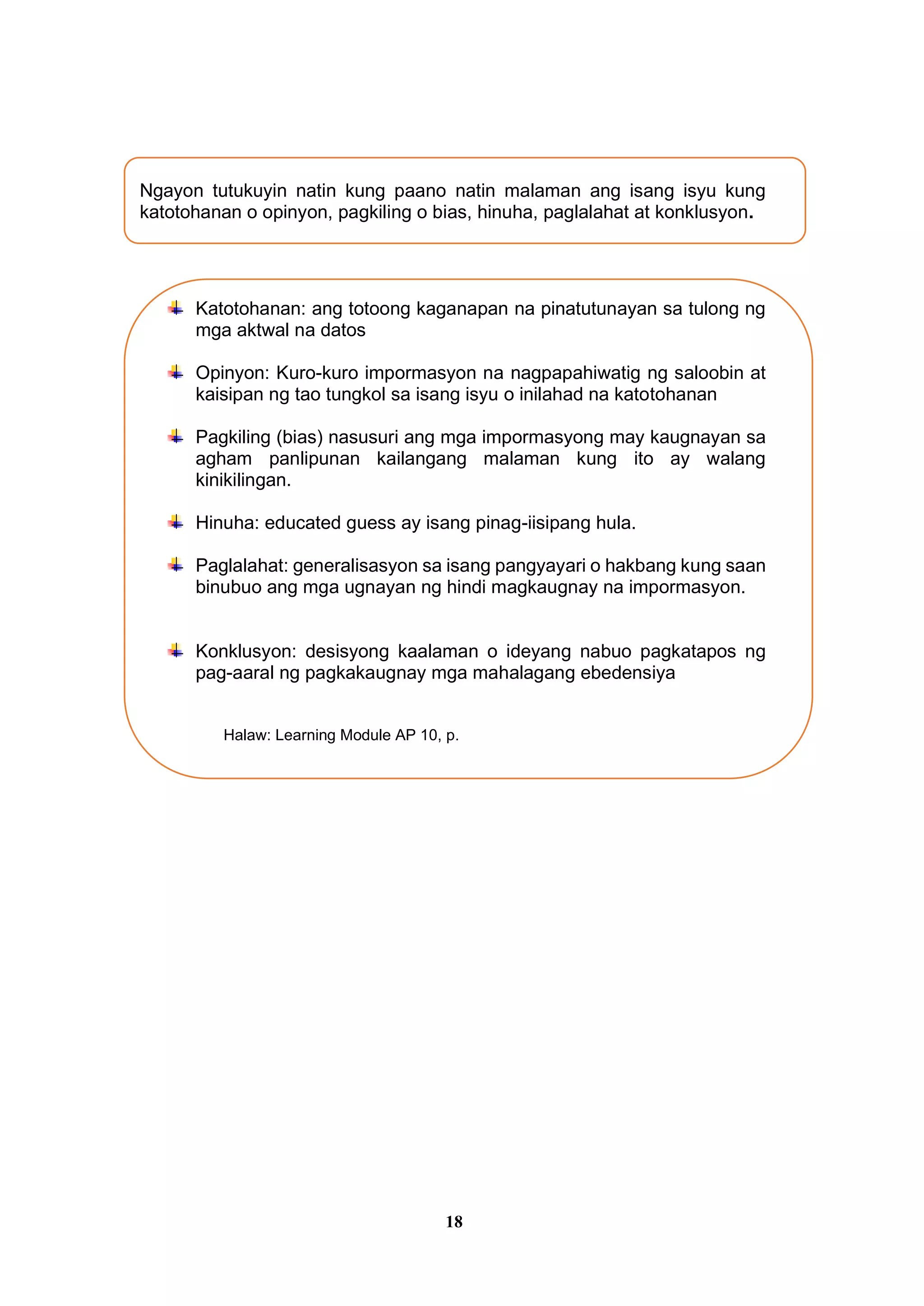 Araling Panlipunan Grade-10 - Learning Module - Quarter 1 - Module 1 4 ...