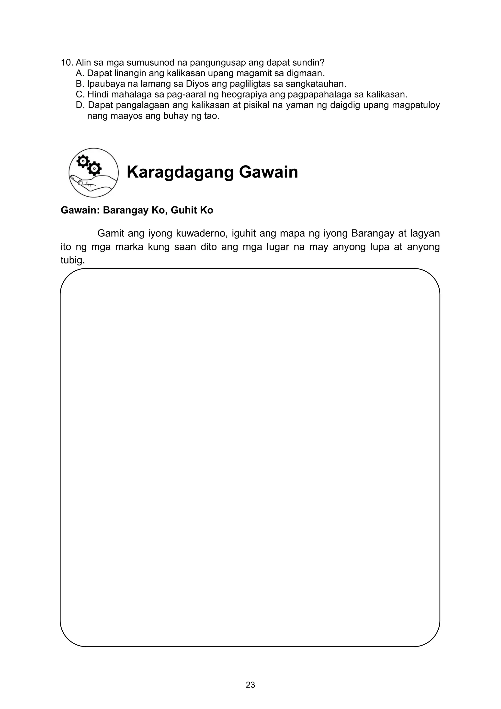 Araling Panlipunan Grade-8 - Learning Module - Quarter 1 - Module 1 | PDF