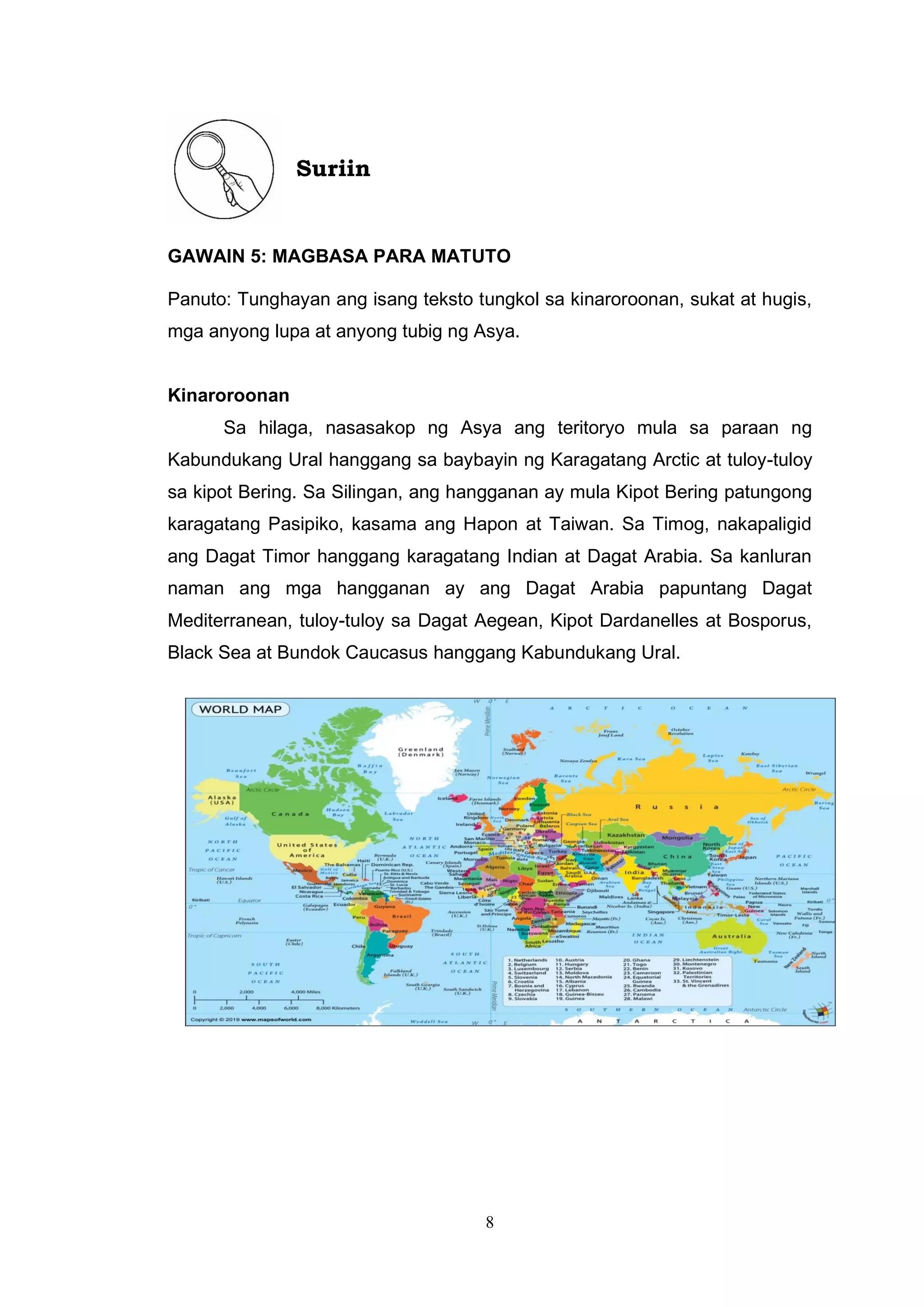 Araling Panlipunan Grade-7 - Learning Module - Quarter 1 - Module 1 | PDF