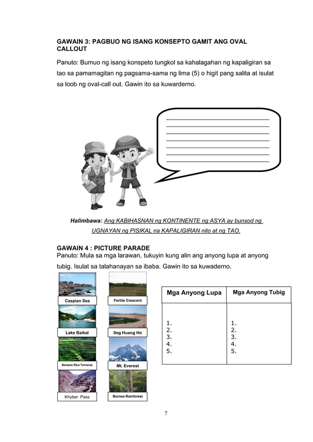 Araling Panlipunan Grade-7 - Learning Module - Quarter 1 - Module 1 | PDF