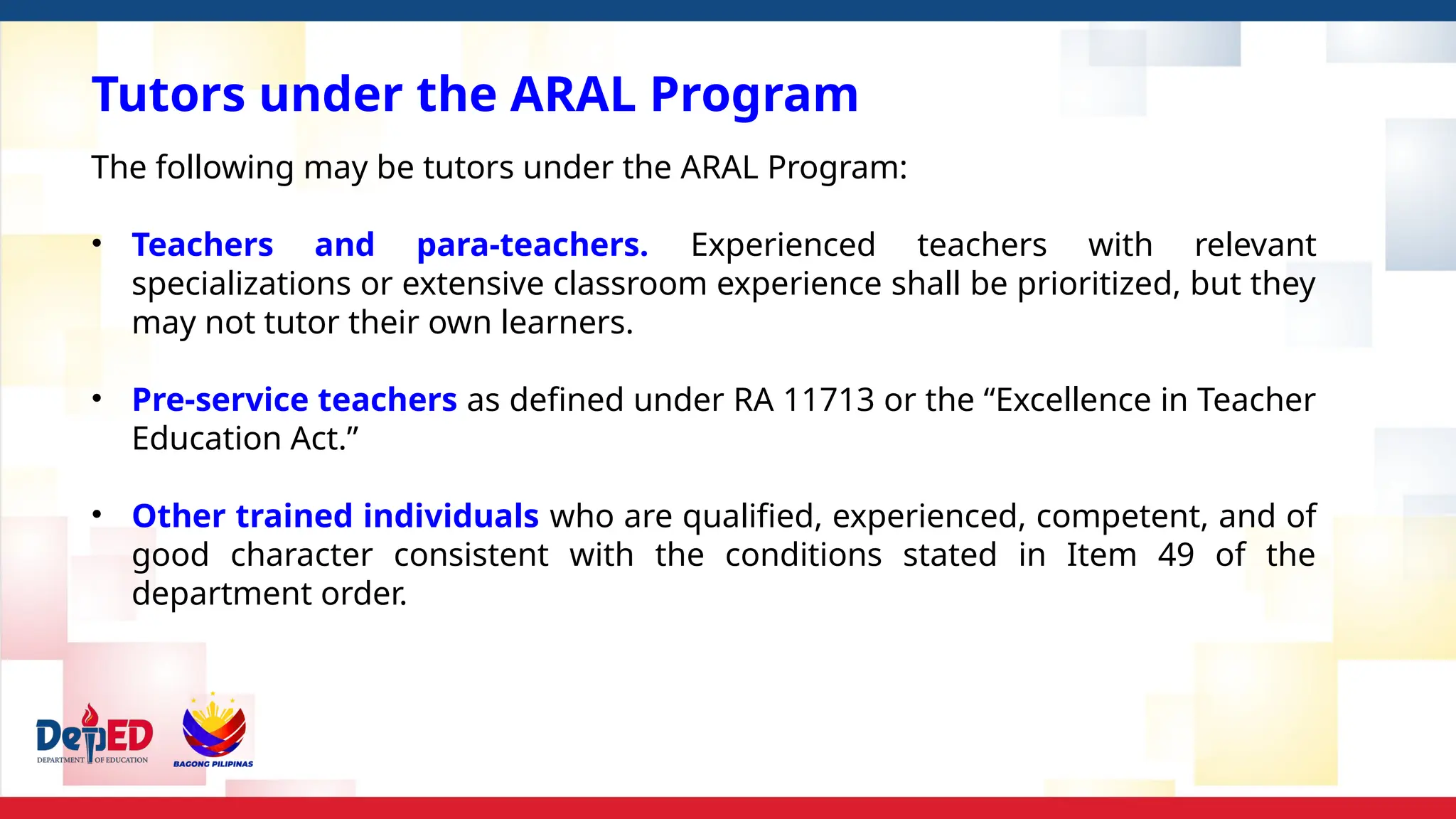ARAL-Program-Primer For Guidance in Conducting | PPTX