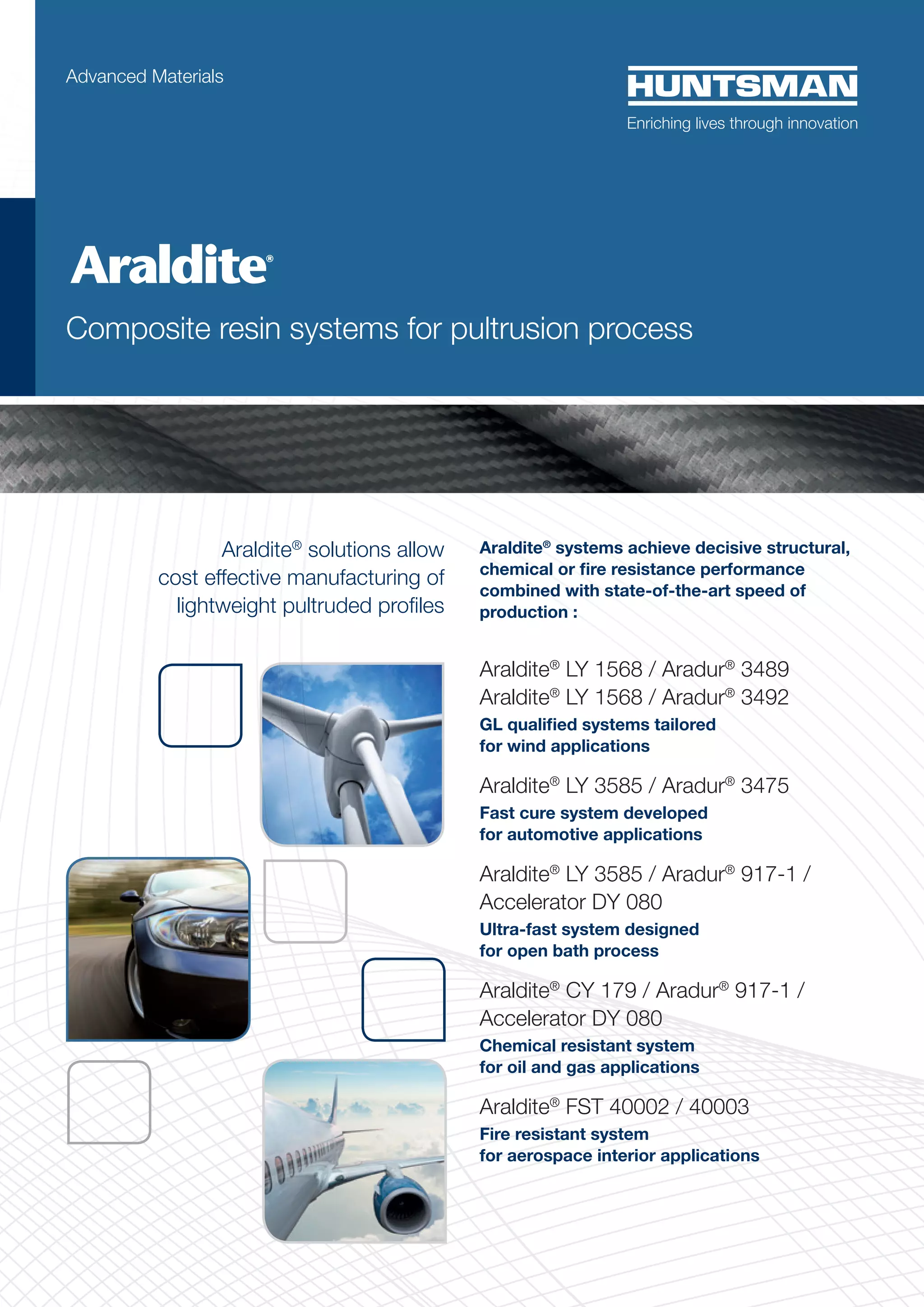 Composite resin systems for pultrusion process - Flyer | PDF