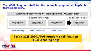 ARAL DIVISION ORIENTATION- Governance, Structure, Implementation and ...