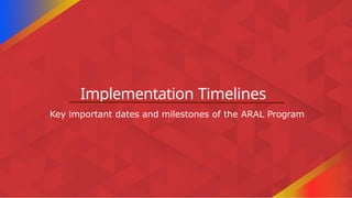 ARAL DIVISION ORIENTATION- Governance, Structure, Implementation and ...