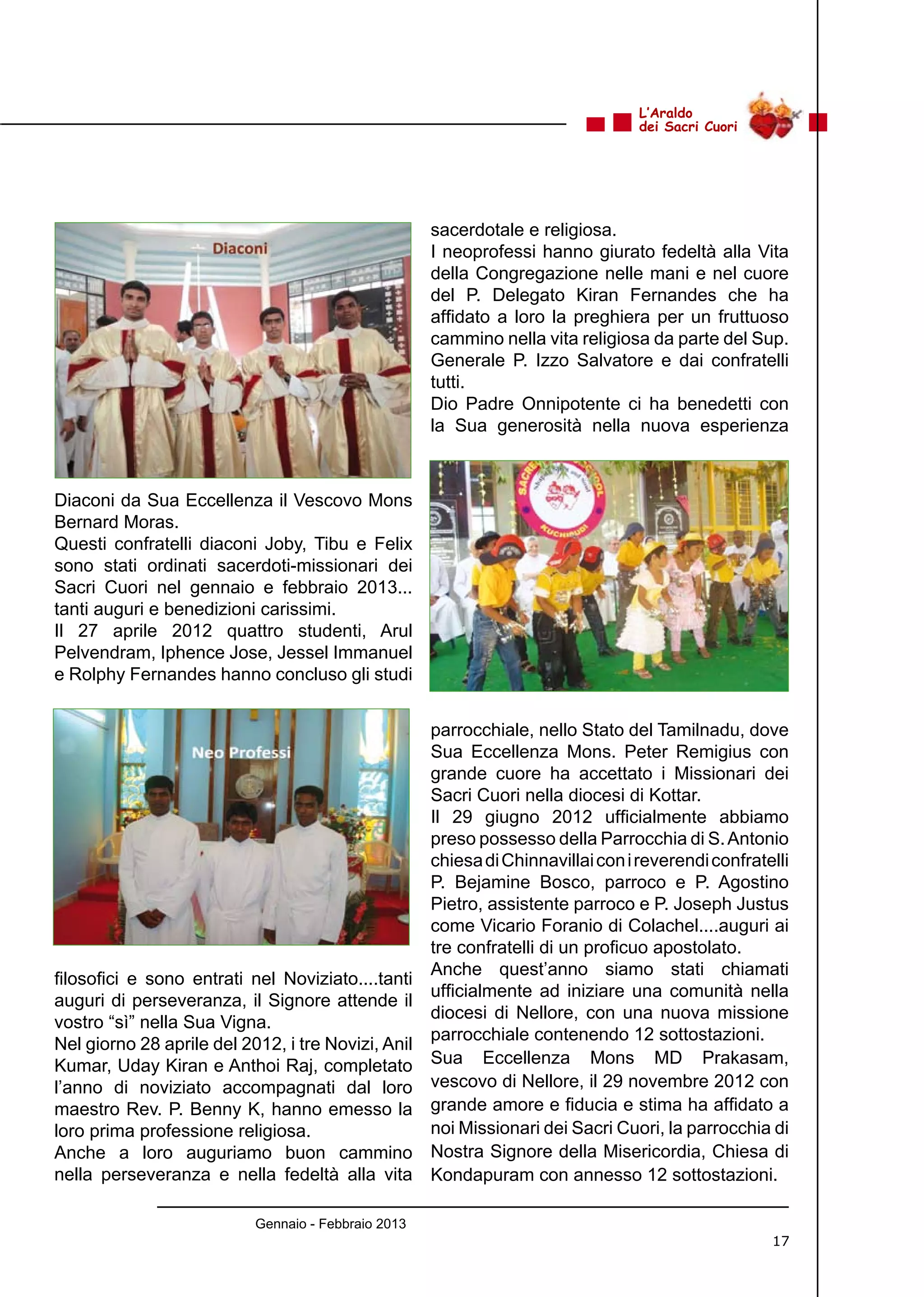 Araldo Sacri Cuori (Gennaio-Febbraio 2013) | PDF