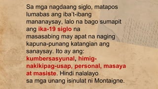 Aralin-1-Kasaysayan-ng-Sanaysay.pdf reviewer | PDF