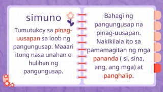 ARALIN-1-Pangungusap-at-Ayos-ng-Pangungusap.pptx