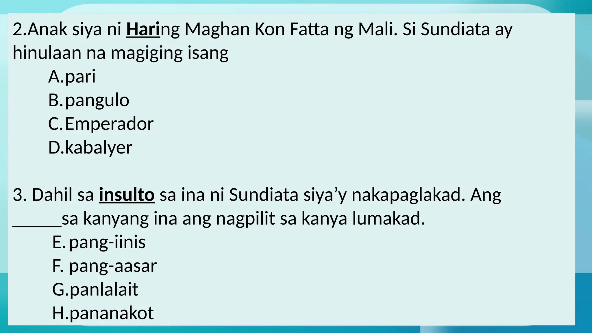 Aralin-3.6-Sundiata Epiko ng Sinaunang Mali.pptx