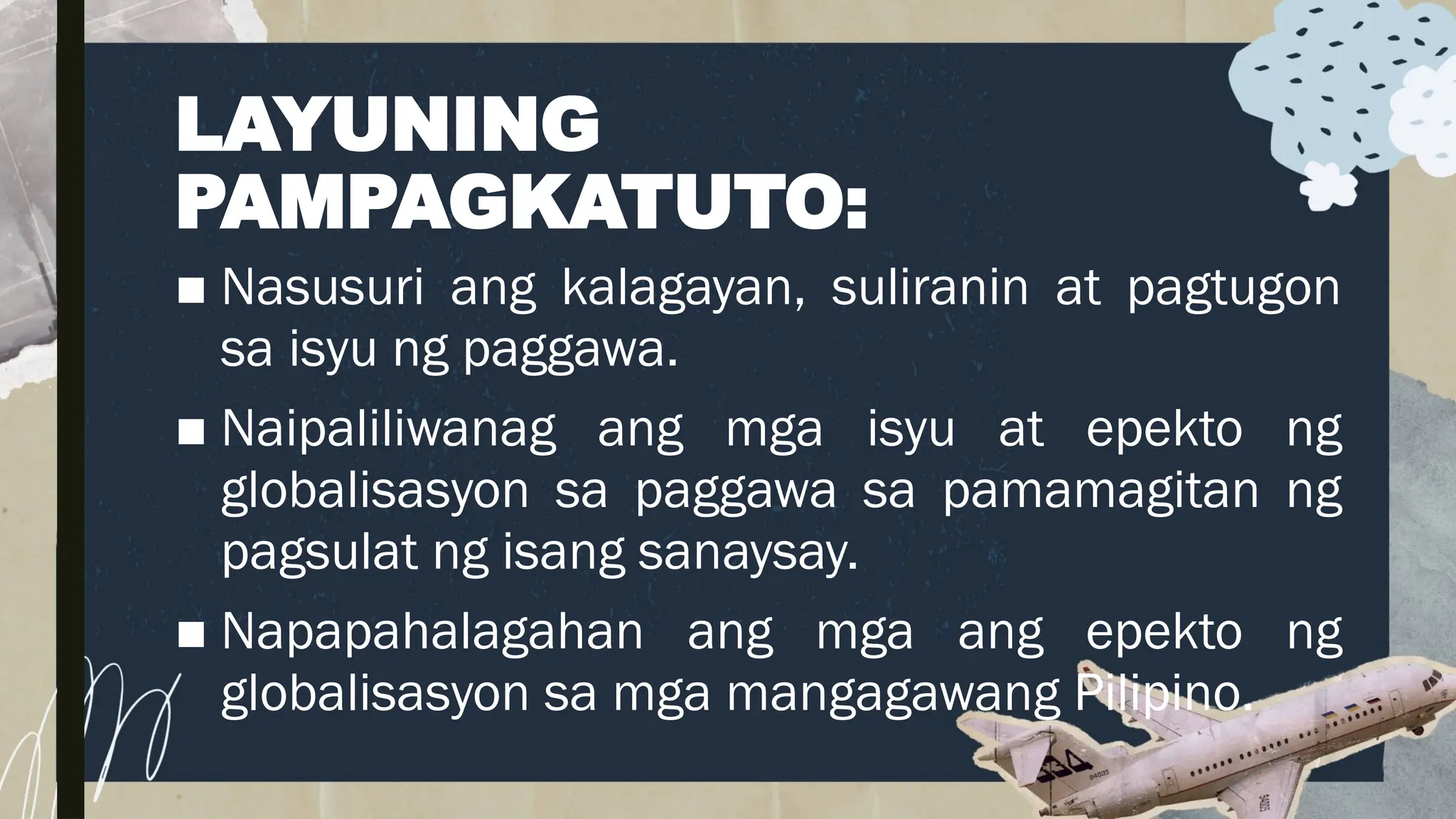 ARALIN - 3 - Ang Globalisasyon at mga Isyu sa Paggawa.pptx