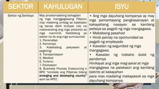 ARALIN - 3 - Ang Globalisasyon at mga Isyu sa Paggawa.pptx