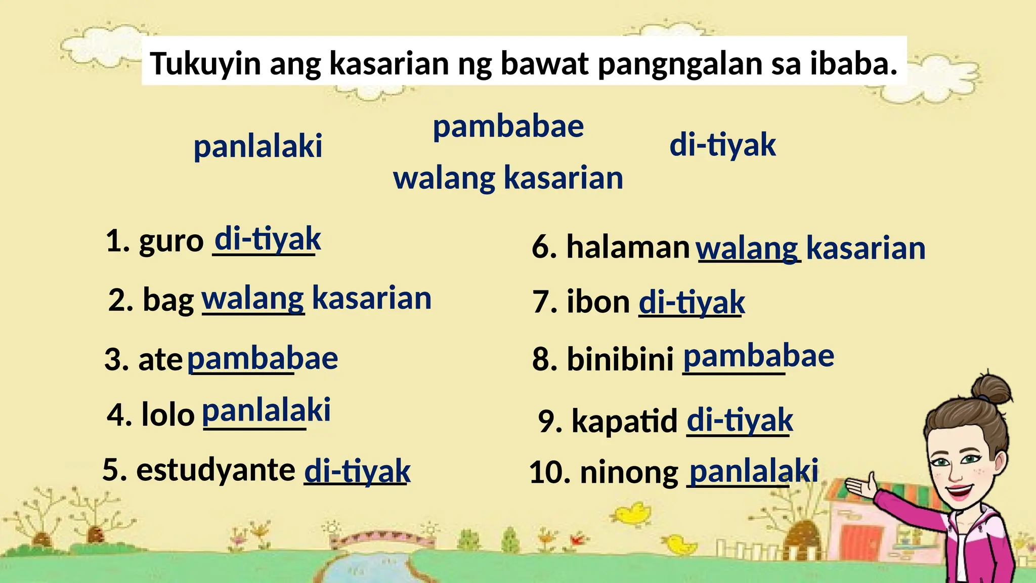 Aralin-3-Kasarian-ng-Pangngalan.powerpoi | PPTX