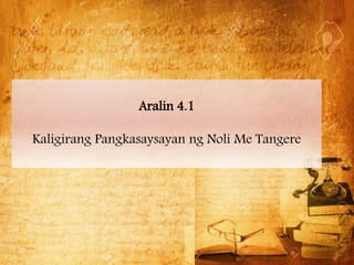 Aralin 4.1-linangin | PPTX