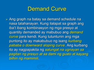 Aralin Panlipunan 8 - Ang demand ng mga mamimili | PPT