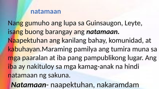 ARALIN-8-DAY-1-FILIPINO-BASA powerpoint. | PPT