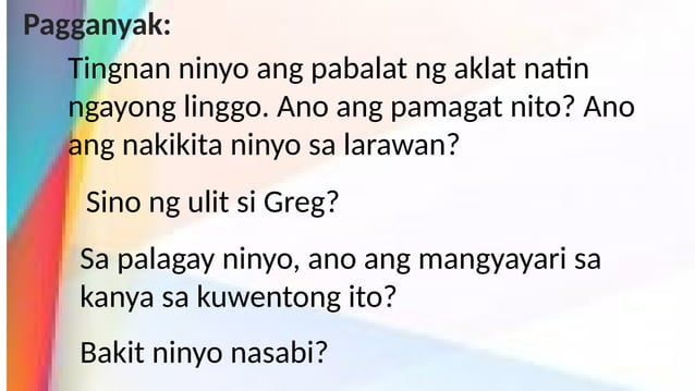 ARALIN-8-DAY-1-FILIPINO-BASA powerpoint. | PPT